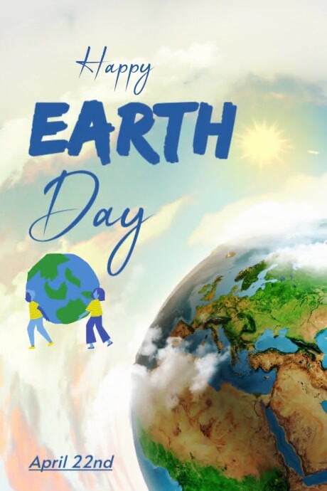 Copy of Modern & Minimal Earth Day Poster | PosterMyWall