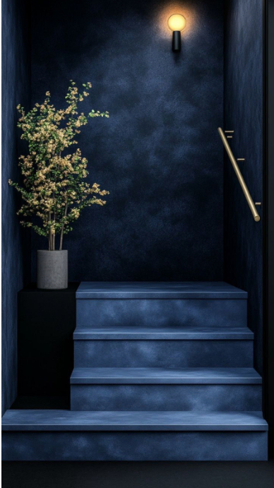 Plantilla de Modern & Minimal Elegant Blue Stairway – Modern Minimal ...