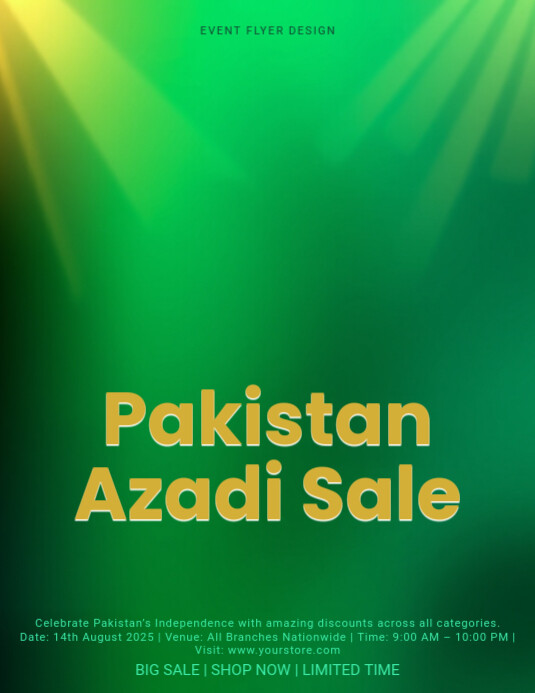 Copy of Modern & Minimal Emerald And Gold Gradient Pakistan ...