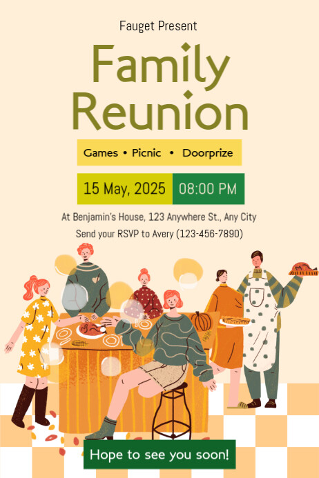 Copy of Modern & Minimal Family Reunion Poster | PosterMyWall