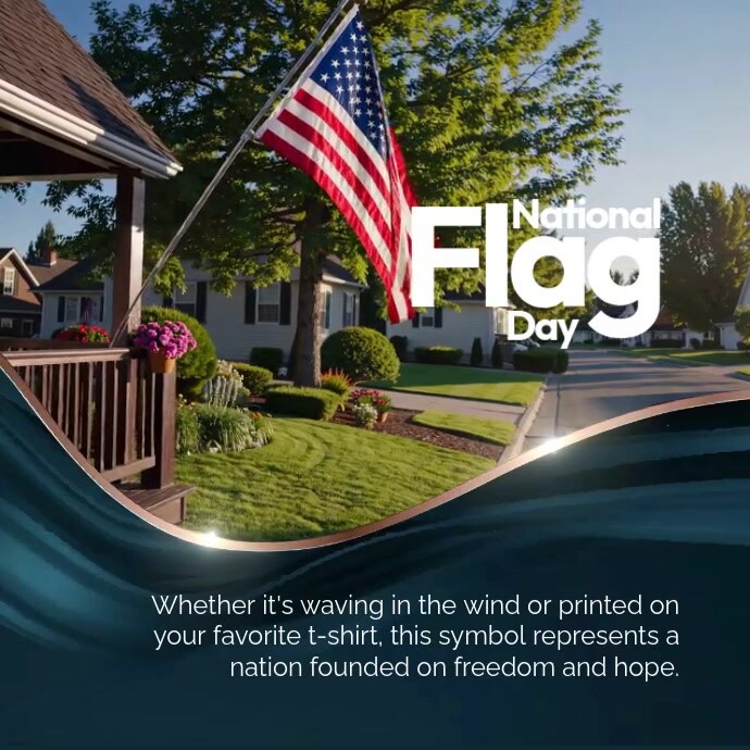 Modern & Minimal Flag Day Instagram Post Template | PosterMyWall