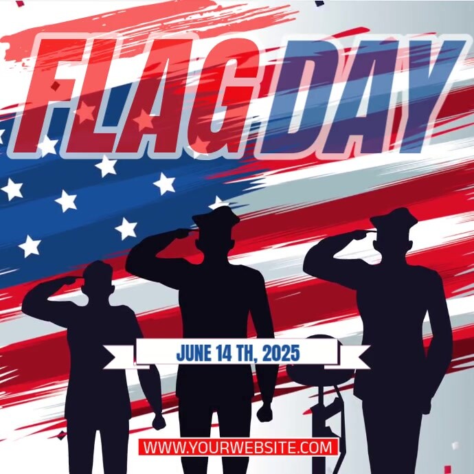 Modern & Minimal Flag Day Instagram Post Template | PosterMyWall