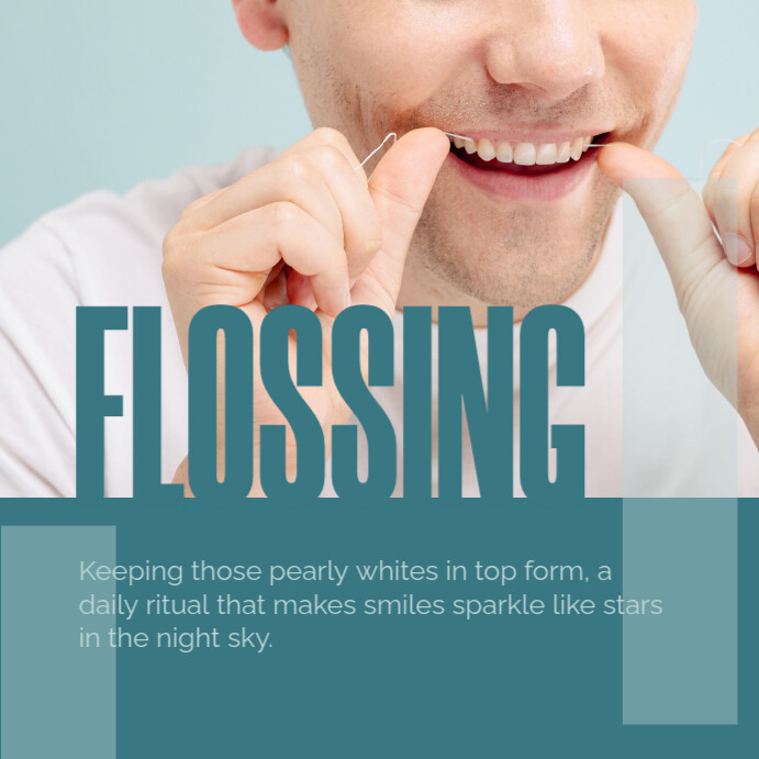 Copy of Modern & Minimal Flossing Dday Instagram Post | PosterMyWall