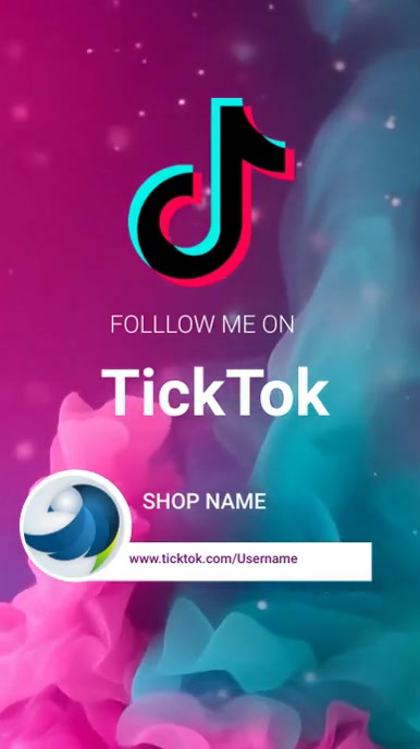 Copy of Modern & Minimal Follow Me On Tiktok Digital | PosterMyWall