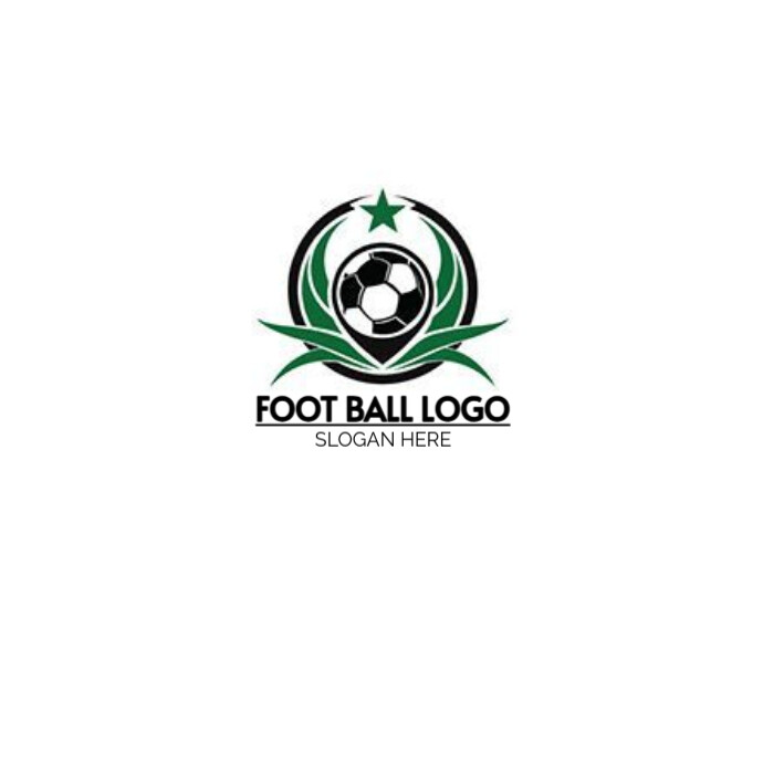 Modern & Minimal Foot Ball Logo Logo Template | PosterMyWall