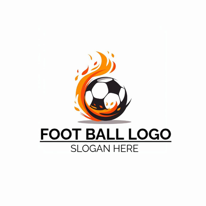 Modern & Minimal Foot Ball Logo Logo Template | PosterMyWall