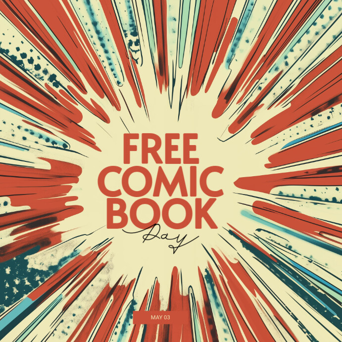 Modern & Minimal Free Comic Book Day Instagram Post Template | PosterMyWall