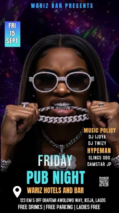 Copy of Modern & Minimal Friday Pub Night Instagram Story | PosterMyWall