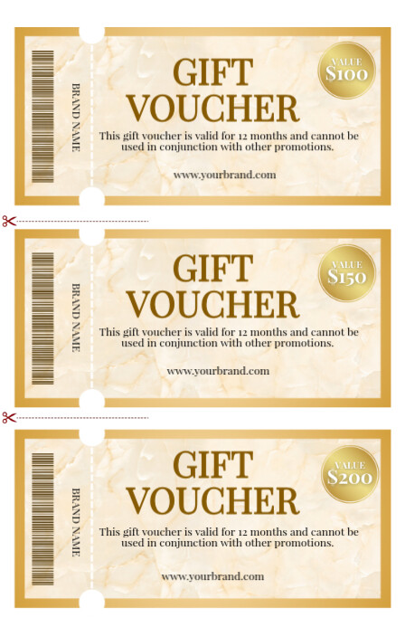 Copy of Modern & Minimal Gift Voucher Poster Tabloid | PosterMyWall