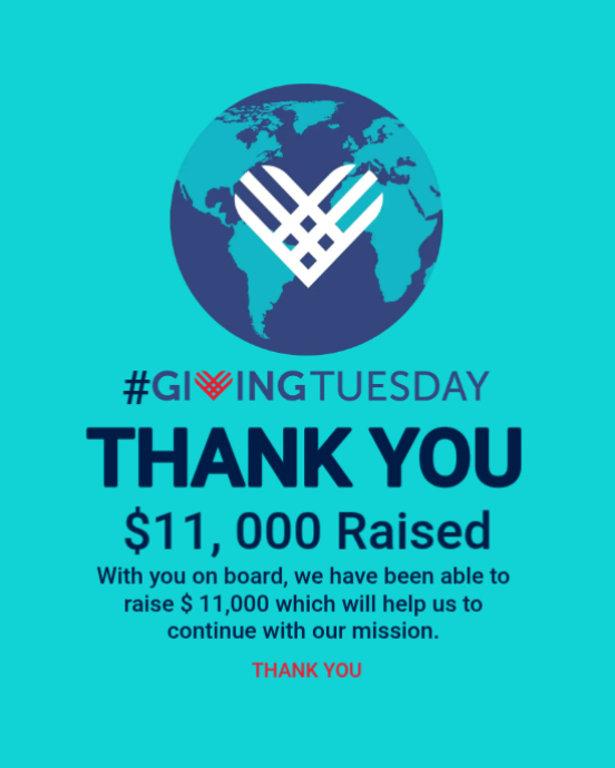 Modern & Minimal Giving Tuesday Thank You Flyer Instagram Portrait ...