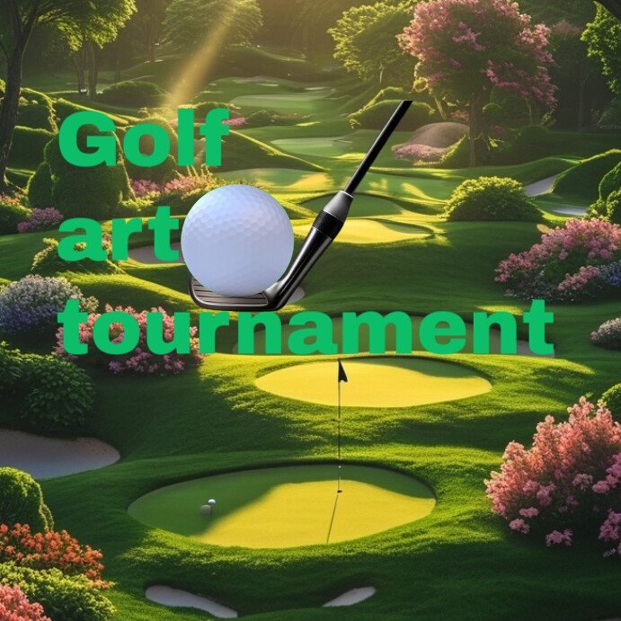 Modern & Minimal Golf Instagram Post Template | PosterMyWall