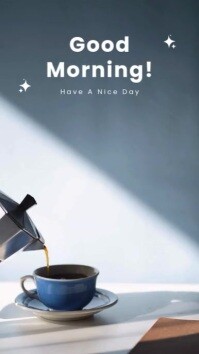 3d Good Morning Coffee Reel Instagram Template | PosterMyWall