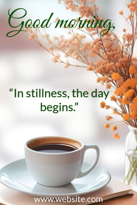 Modern & Minimal Good Morning Poster Template | PosterMyWall