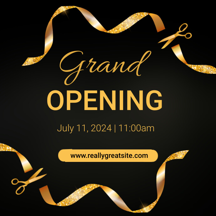 Modern & Minimal Grand Opening Instagram Post Template | PosterMyWall