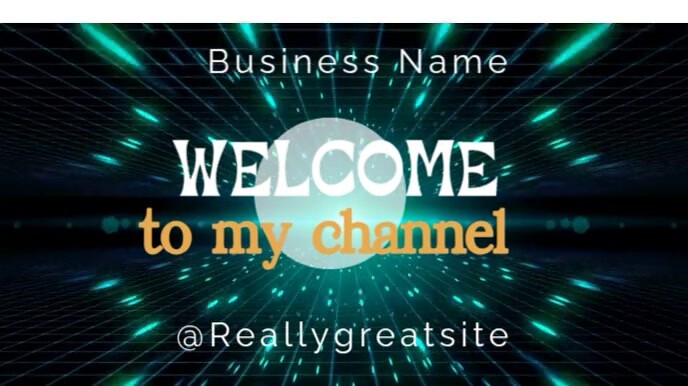 Plantilla de Modern & Minimal Green Color Welcome To My Channel Intro ...