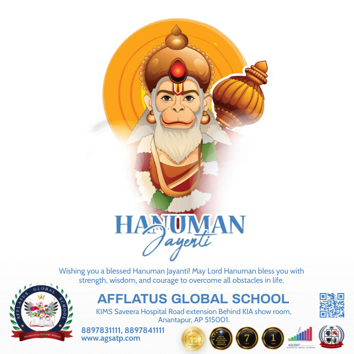 Modern & Minimal Hanuman Jayanti Instagram Po Template | PosterMyWall
