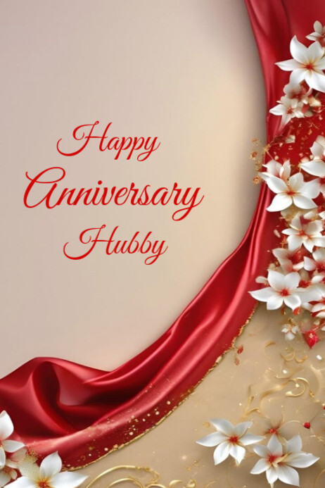 Modern & Minimal Happy Anniversary Poster Template | PosterMyWall