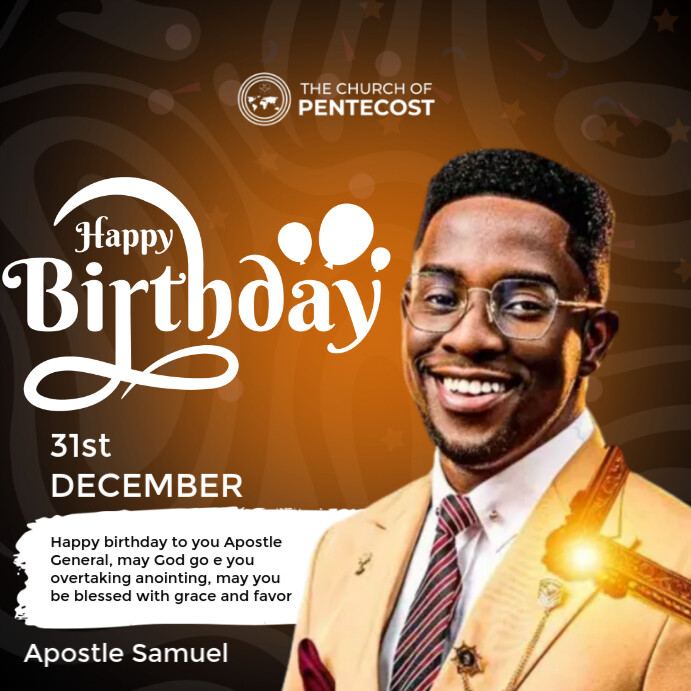 Modern & Minimal Happy Birthday Instagram Post Template | PosterMyWall