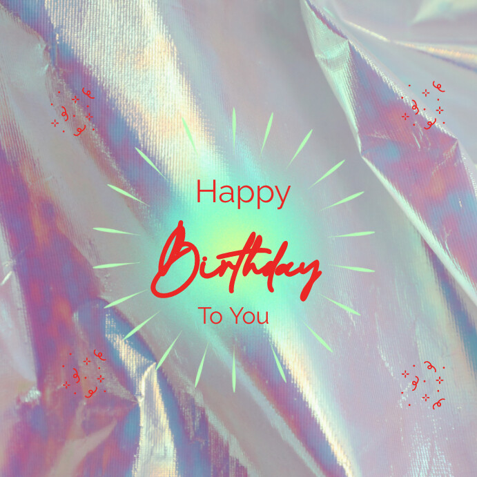 Modern & Minimal Happy Birthday Instagram Pos Template | PosterMyWall