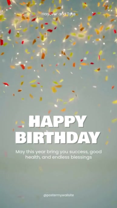 Copy of Modern & Minimal Happy Birthday Reel Instagram | PosterMyWall
