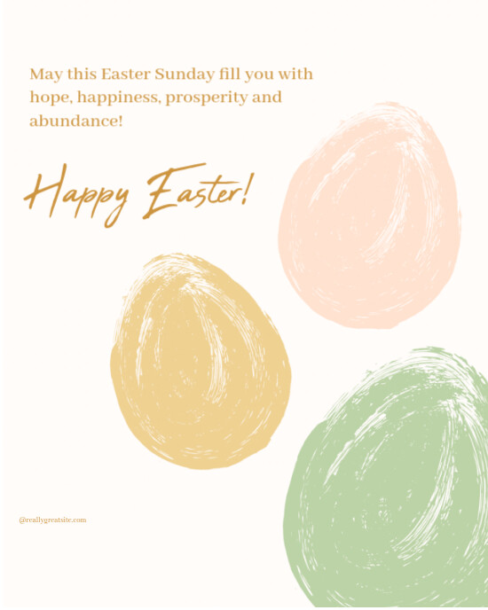 Modern & Minimal Happy Easter Instagram Portrait Template | PosterMyWall