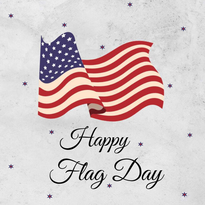 Modern & Minimal Happy Flag Day Instagram Pos Template | PosterMyWall