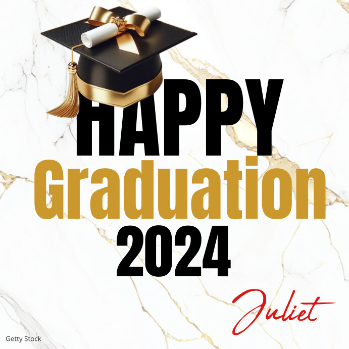 Copy of Modern & Minimal Happy Graduation 2024 Instag | PosterMyWall