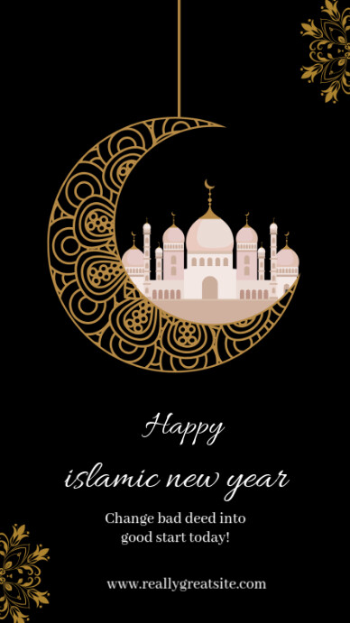Modèle Modern & Minimal Happy Islamic New Year Instagram Story ...
