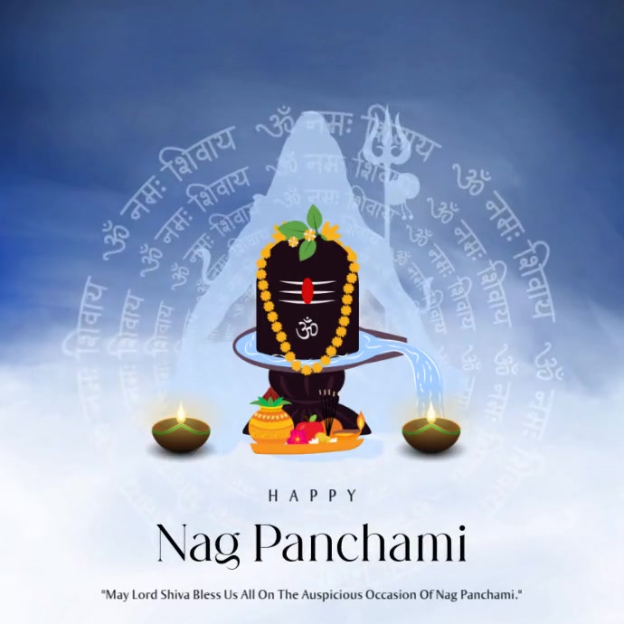 Modern & Minimal Happy Nag Panchami Ad Flyer Design Instagram Post ...