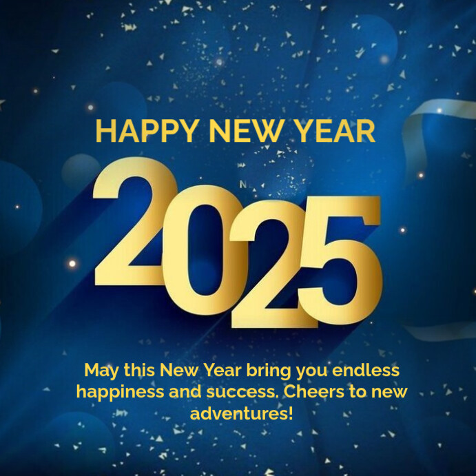 Copy of Modern & Minimal Happy New Year Wishes Template Design ...
