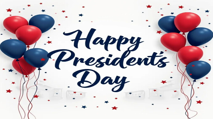 Copy of Modern & Minimal Happy President's Day Design Template Digital ...