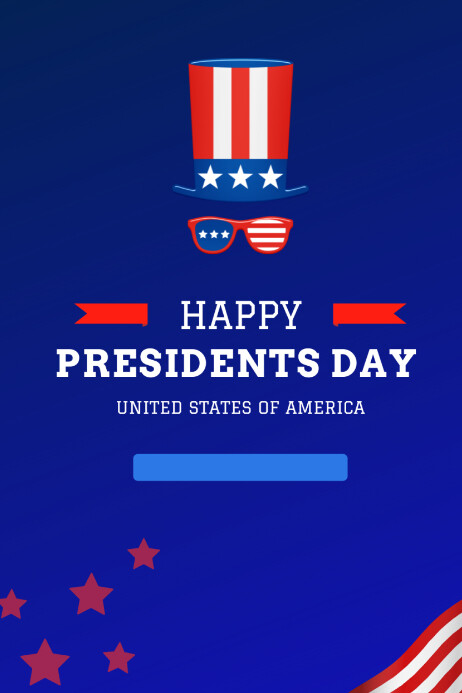 Copy of Modern & Minimal Happy Presidents Day Poster | PosterMyWall