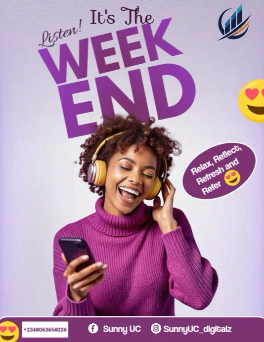 Modern & Minimal Happy Weekend/weekend Vibes Flyer (us Letter) Template ...
