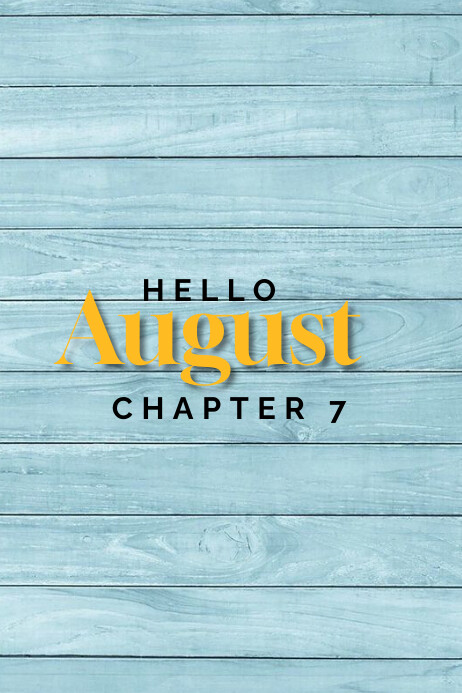 Plantilla de Modern & Minimal Hello August Poster | PosterMyWall