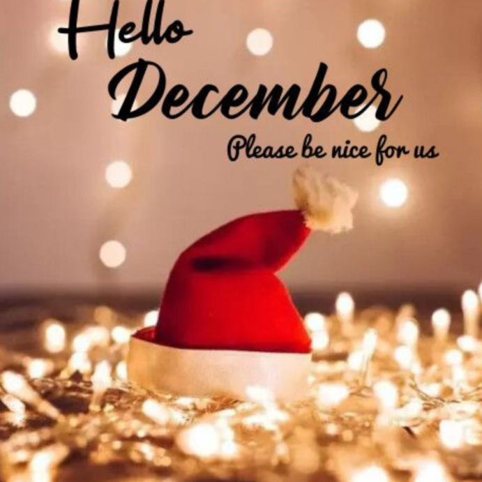 Modern & Minimal Hello December Instagram Post Template | PosterMyWall