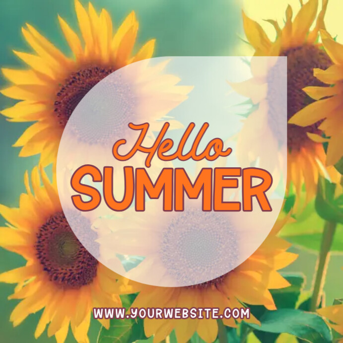 Copy of Modern & Minimal Hello Summer Pos Instagram | PosterMyWall