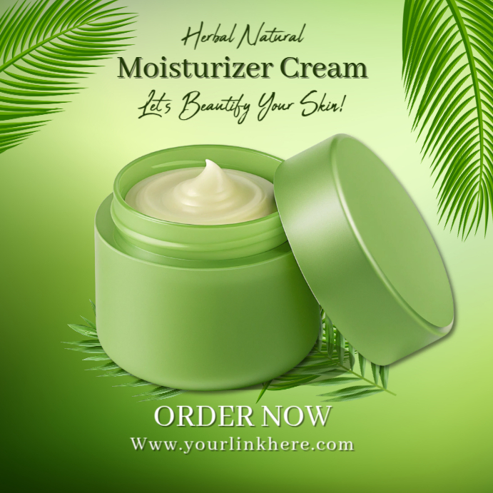 Copy of Custom this Skin Care Moisturizer Cream Ad, Herbal Cream ...