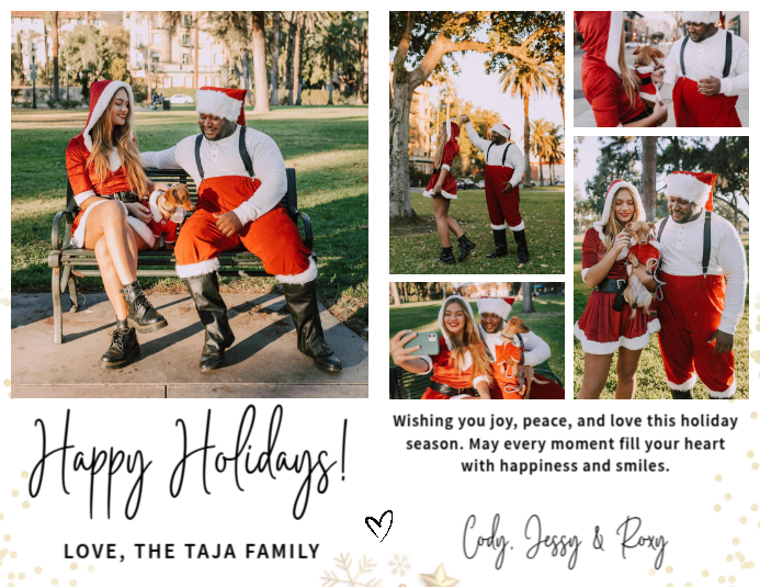 Modern & Minimal Holiday Card Template Flyer (us Letter) | PosterMyWall