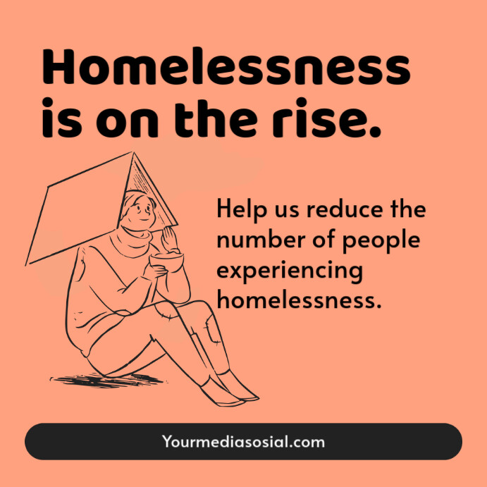 Copy of Modern & Minimal Homeless Awareness Education Square ...
