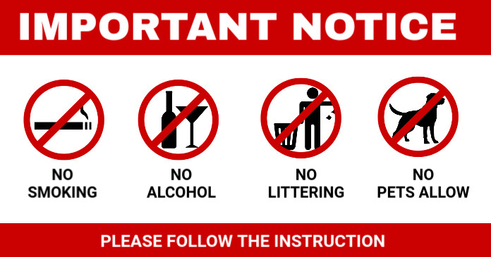 Modern & Minimal Important Notice Facebook Shared Image Template ...