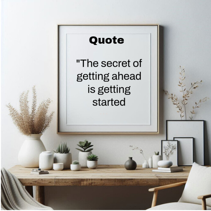 Copy of Modern & Minimal Inspirational Quote About Overcoming Laziness ...