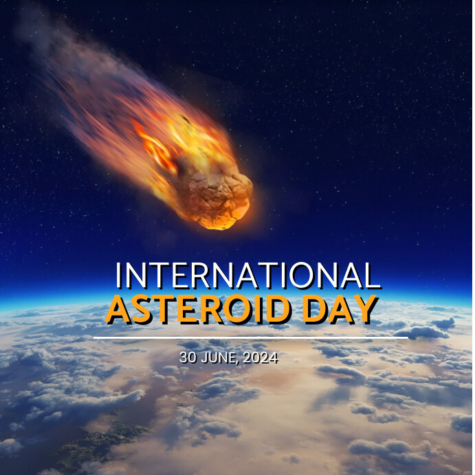 Copy of Modern & Minimal International Asteroid Day I | PosterMyWall