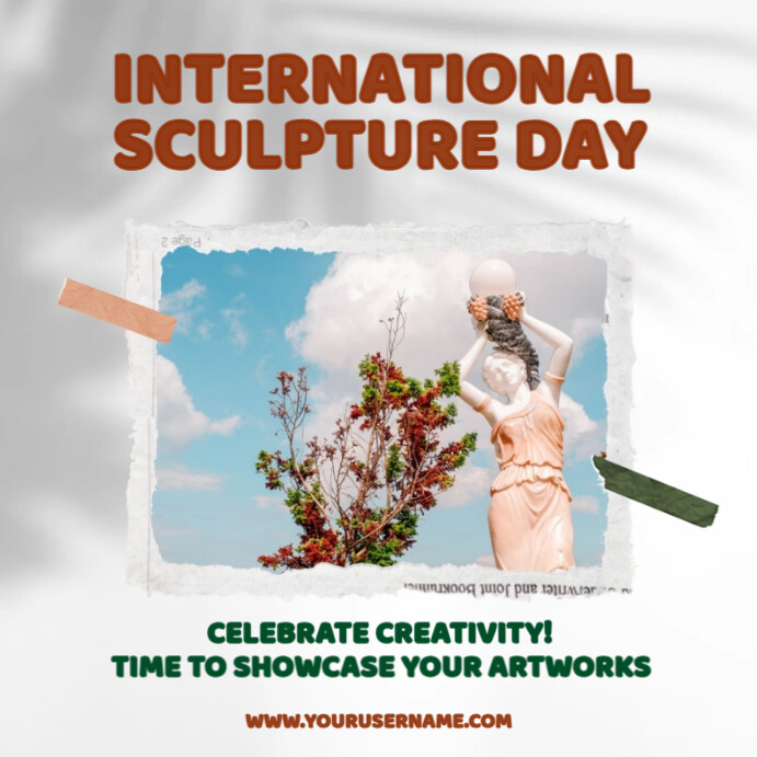 Copy of Modern & Minimal International Sculpture Day Flyer Instagram ...