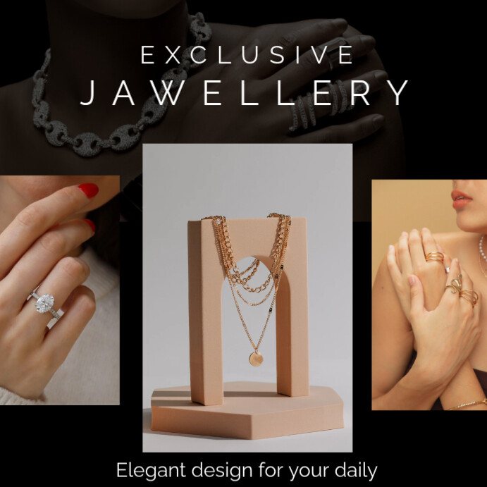 Modern & Minimal Jawellery Templete For Sale On Instagram Posting With ...