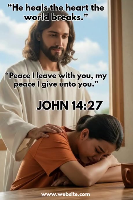 Copy of Modern & Minimal Jesus Heals Poster | PosterMyWall