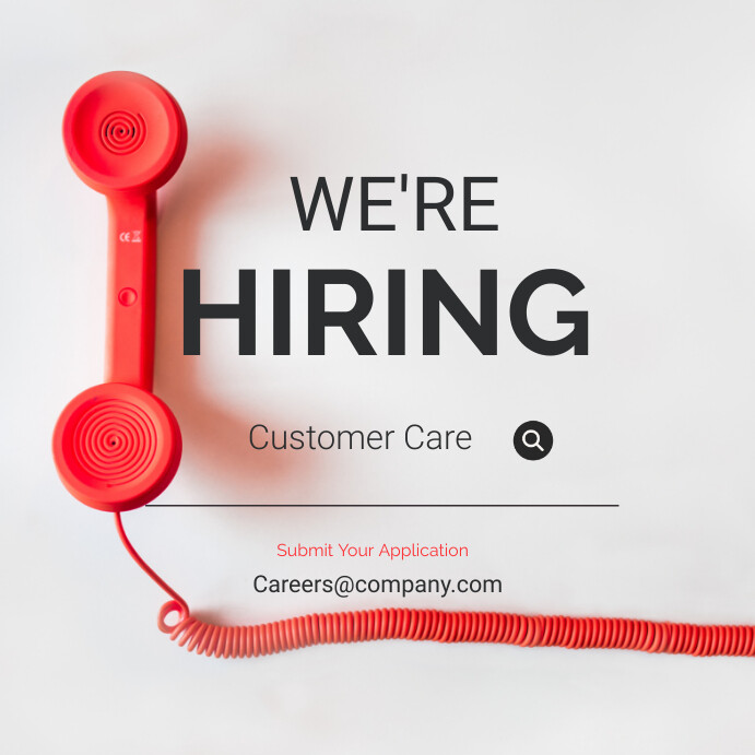 Modern & Minimal Job Vacancy Advert Instagram Template | PosterMyWall