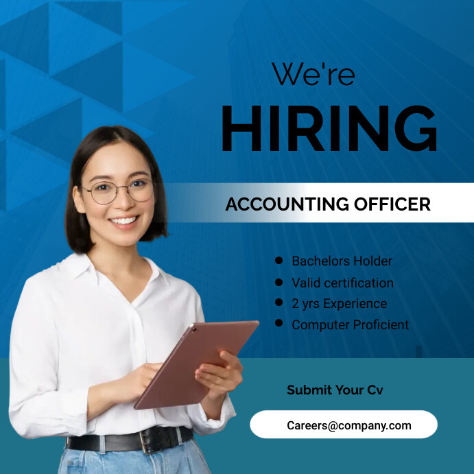 Modern & Minimal Job Vacancy Advertisement Template | PosterMyWall