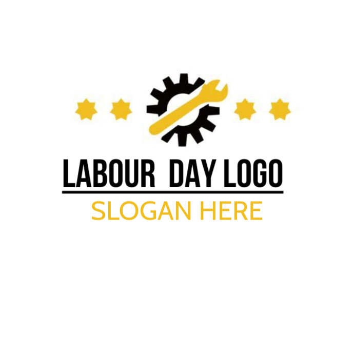 Copy of Modern & Minimal Labour Day Logo Logo | PosterMyWall