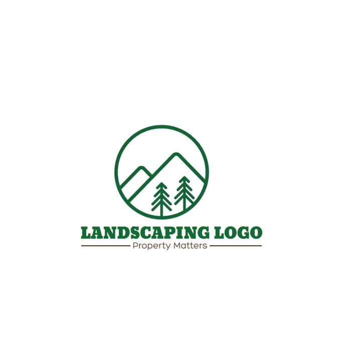 Modern & Minimal Landscaping Logo Template | PosterMyWall