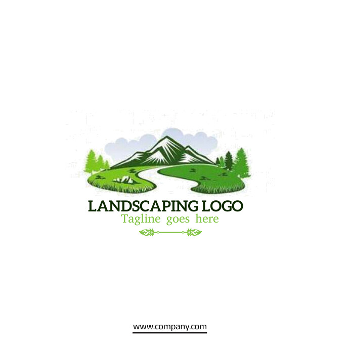 Modern & Minimal Landscaping Logo Template | PosterMyWall